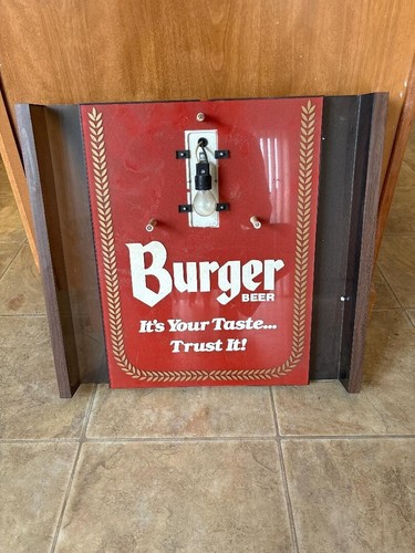 rare Burger Beer Light Up Sign parts or repair | eBay