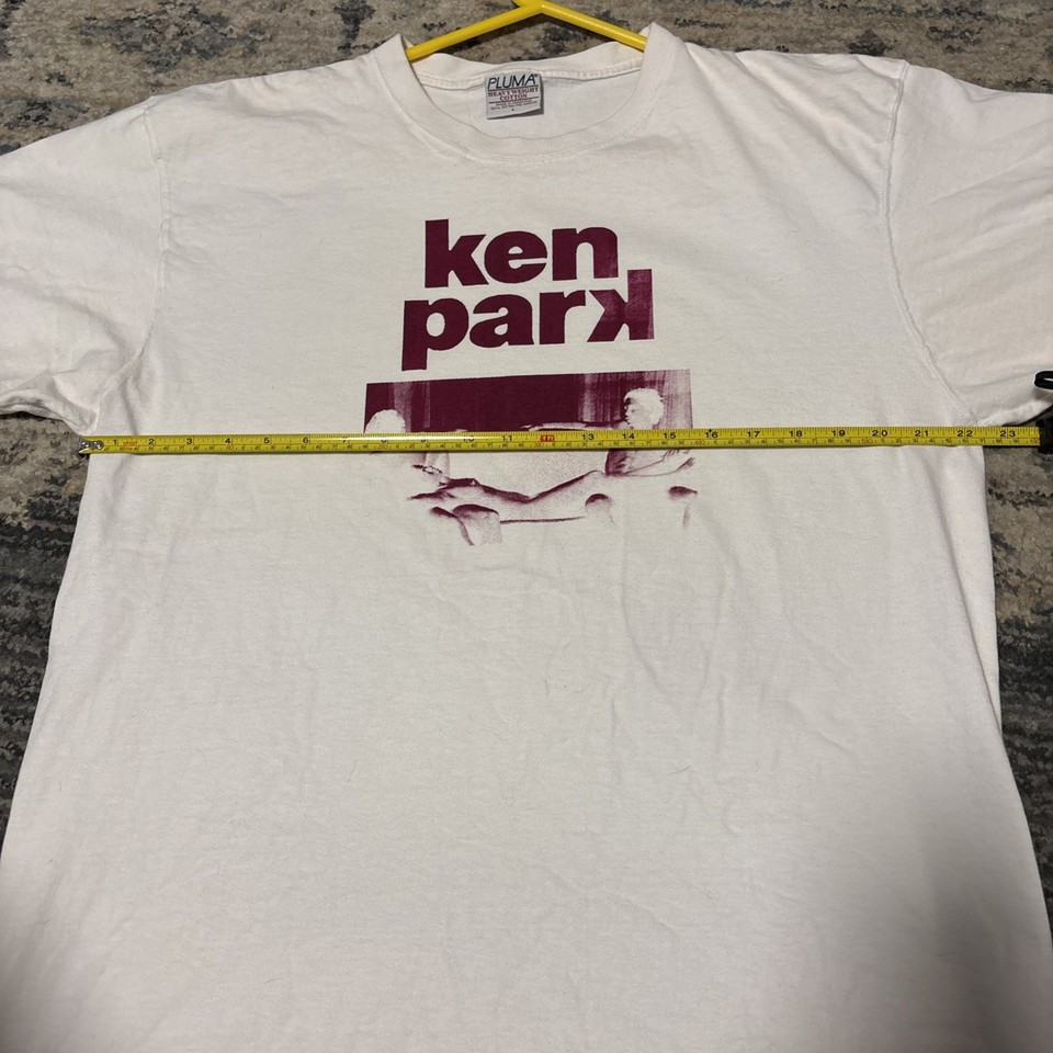 Ken Park screen-print original shirt, Vintage Large white heavyweight ...