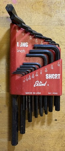 Allen Long And Short Wrench Set - Mfg By Eklind | eBay