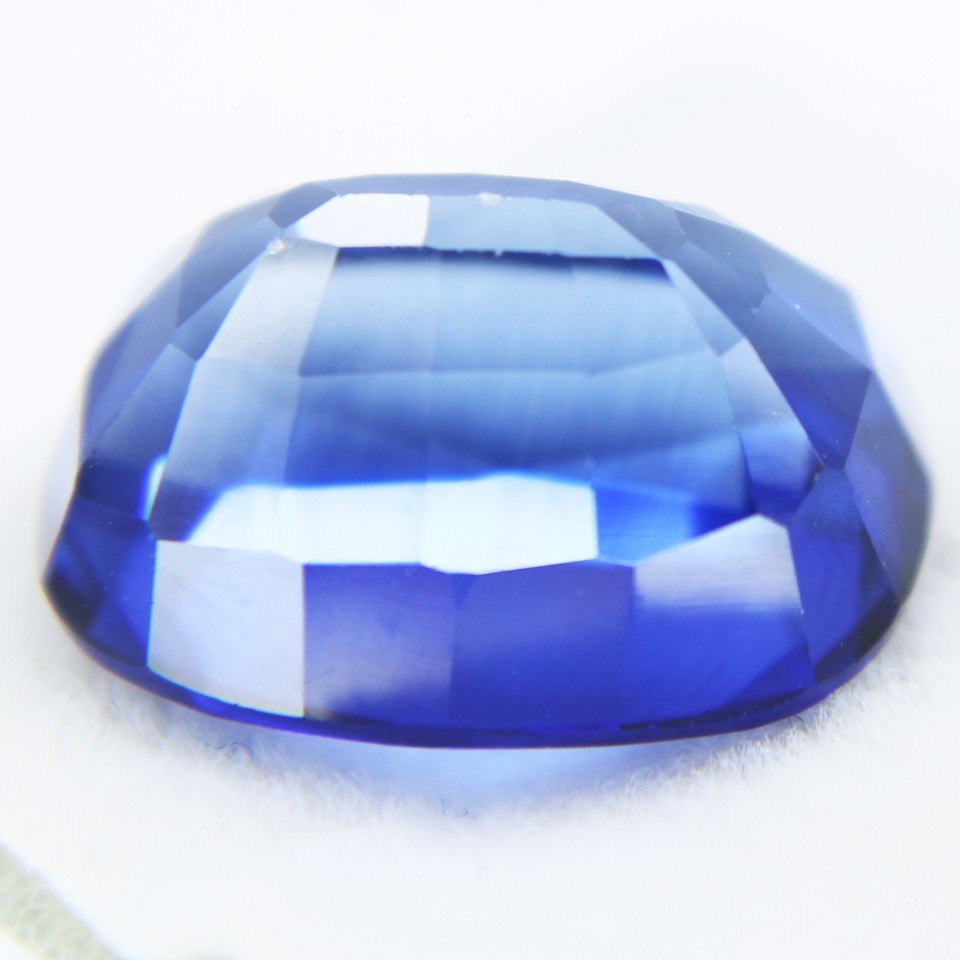 16.10 Ct Natural Blue Sapphire Loose Cushion Cut Certified 15x11x8 Mm ...
