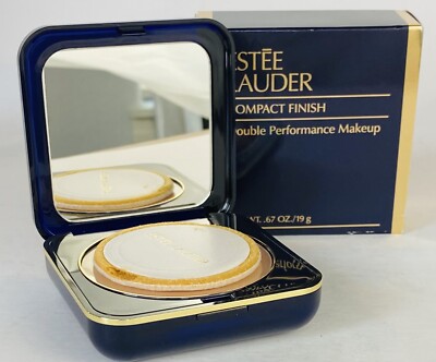 Vintage ESTEE LAUDER Compact Finish Double Performance Makeup BASIC ...
