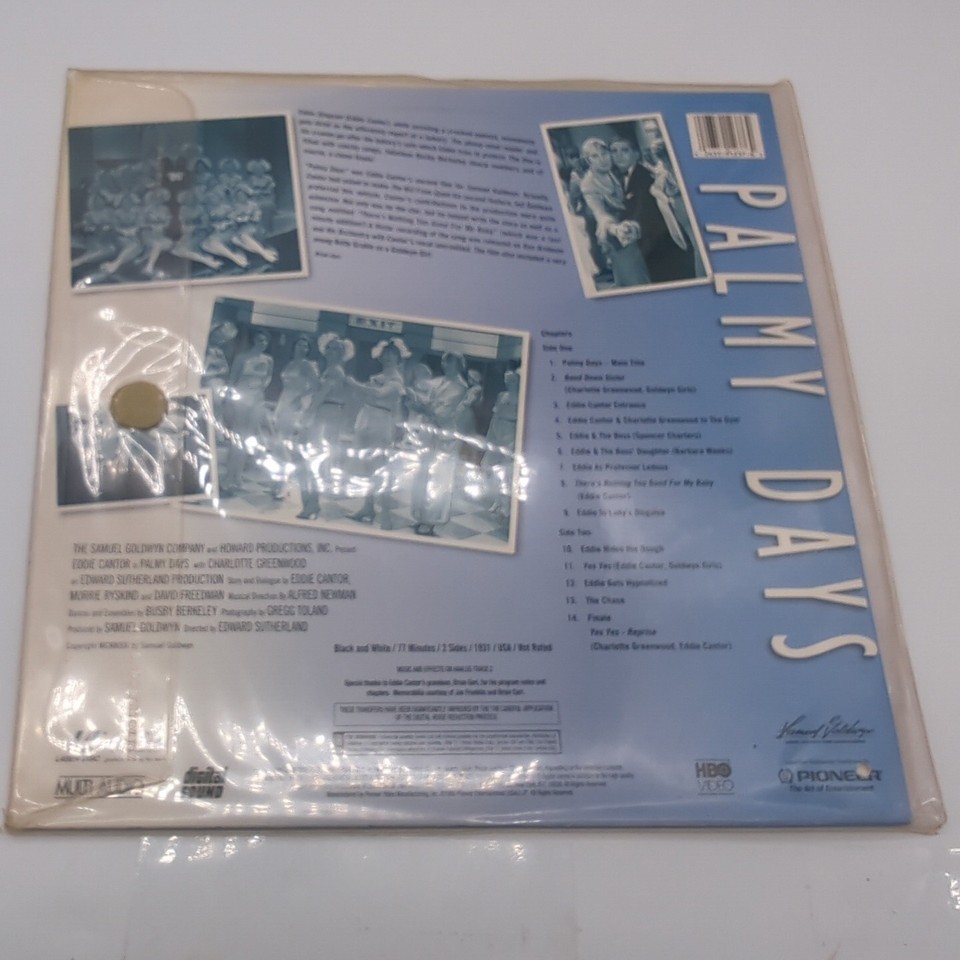 PALMY DAYS 1931 Eddie CANTOR Goldwyn Cover Girls Digital Restored Rare ...