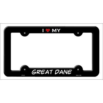 Great Dane Novelty Metal License Plate Frame LPF-241 | eBay
