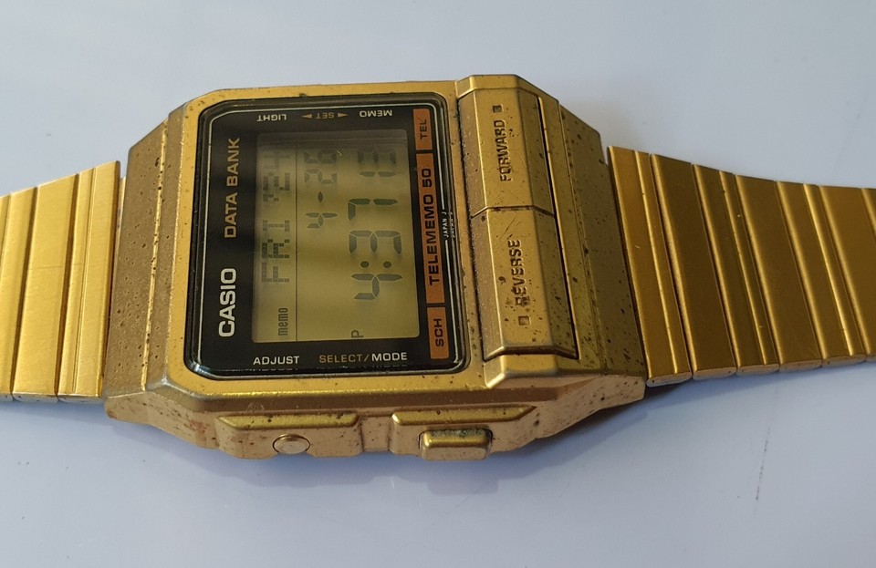 VINTAGE ORIGINAL CASIO DATA BANK DB-520 WORKING WATCH | eBay