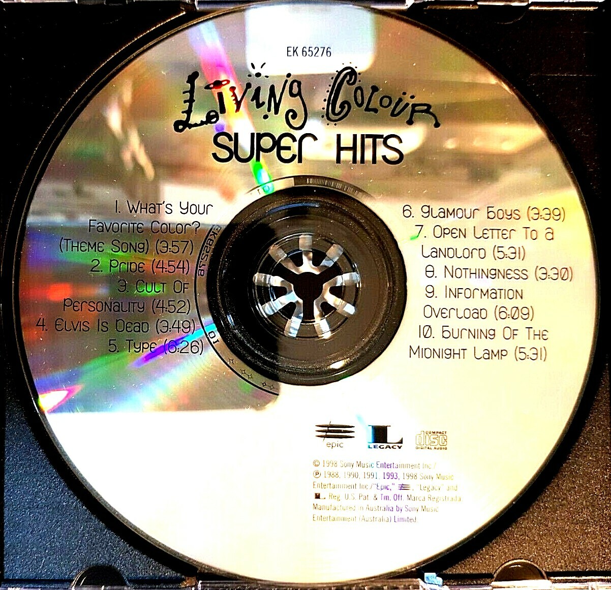 Living Colour - "Super Hits" - ( CD - Epic Records / Sony Music ...
