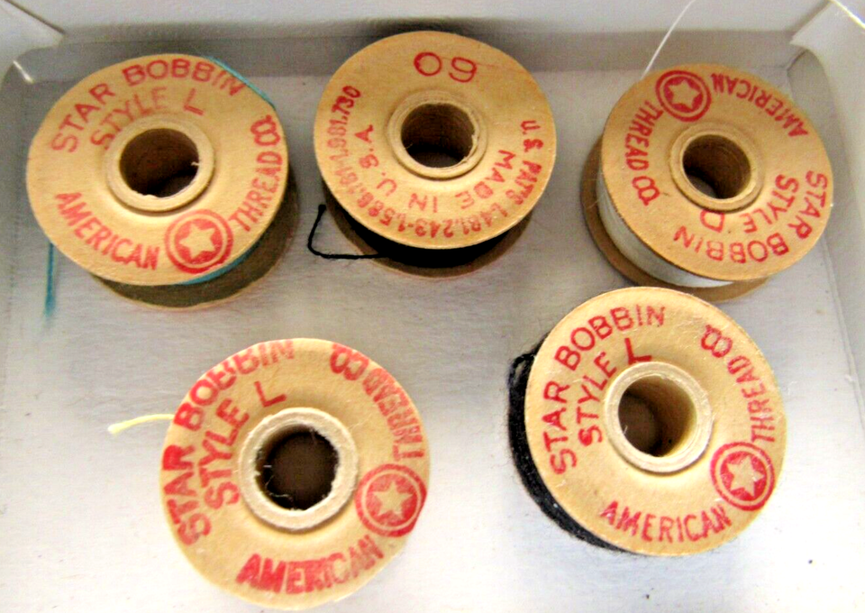 Vintage STAR American Thread Co. BOBBINS Spools Size 60, 500 USA (PP ...