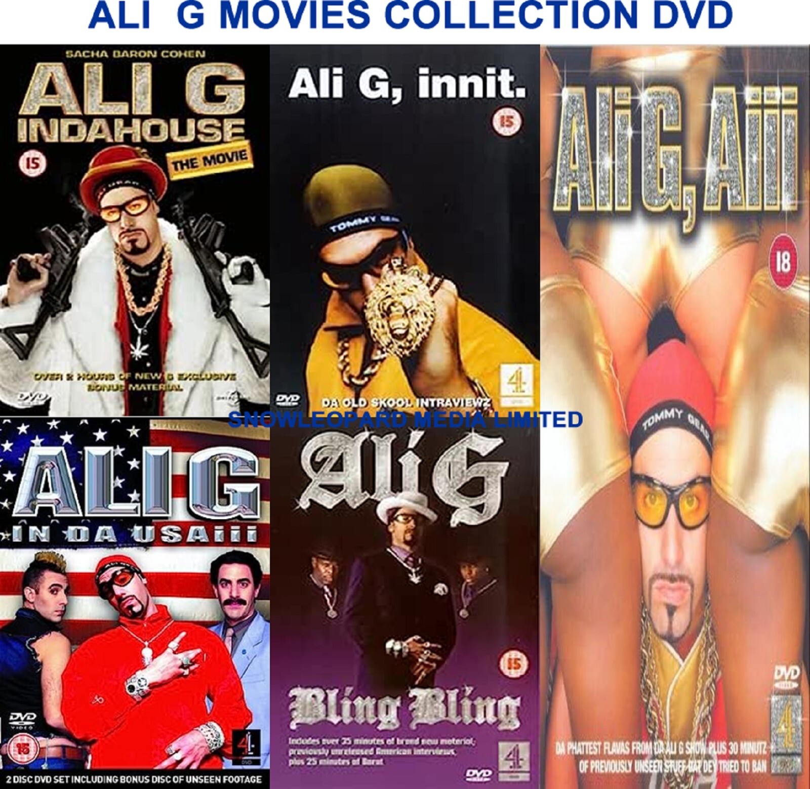 Ali G Movies The Complete Collection Sacha Baron Cohen UK Region 2 DVD ...