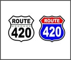 Route 420 Interstate Aluminum Metal Sign OR Sticker Decal Your Choice ...