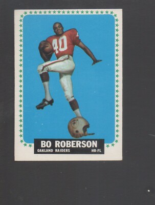 1964 Topps Football Card #151 Bo Roberson-Oakland Raiders Near Mint ...