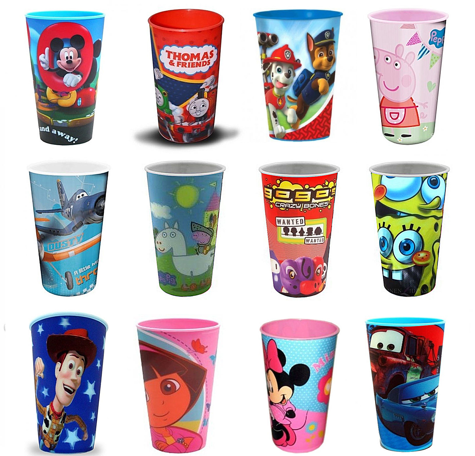 Disney & TV Character Lenticular Party Table Cup Water Drink Gift New ...