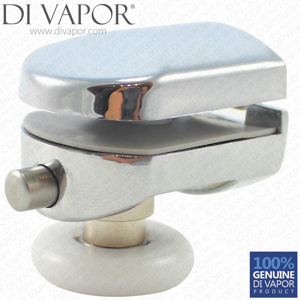 Di Vapor (R) Bottom Metal Single Shower Door Roller 6mm to 8mm Glass ...
