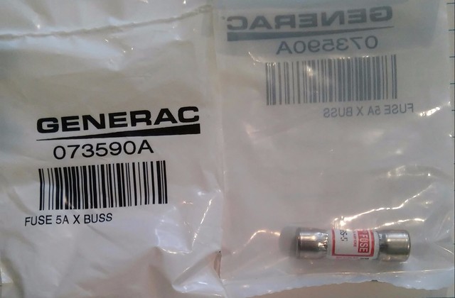 Generac Generator 5 Amp BUSS Fuse 073590A for sale online | eBay