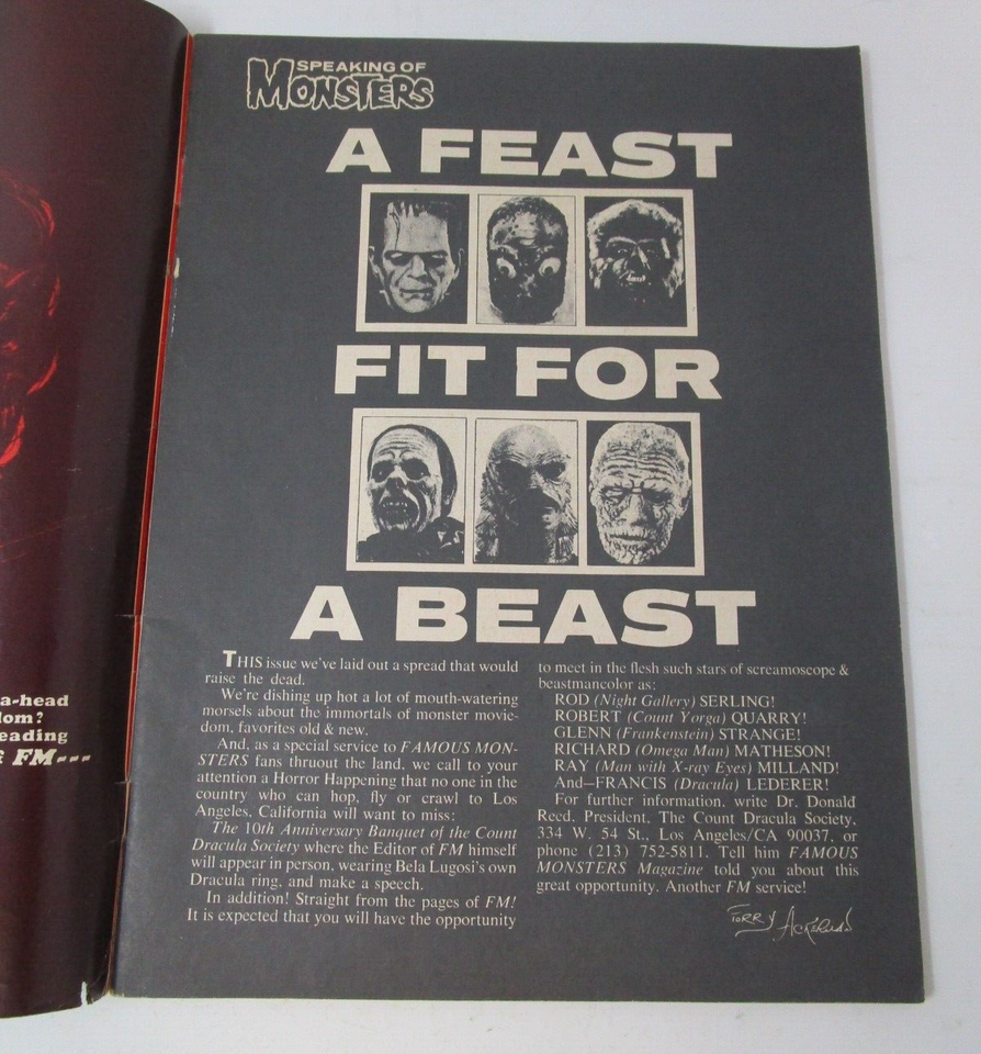 Famous Monsters of Filmland #90 May 1972 [GD] Vintage Warren Horror ...