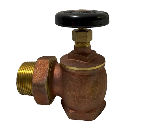 Everflow 1-1/4 in Angle Steam Radiator Valve Brass 48142 New Ships Fast ...