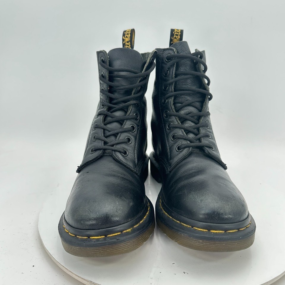 Dr. Martens 1460 Pascal Women Size 8 Black Leather 8 Eye Combat Boot | eBay