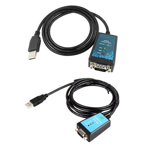 USB2.0 to RS232 Serials DB9 Pin Com Port Cable with LED Indicator ...