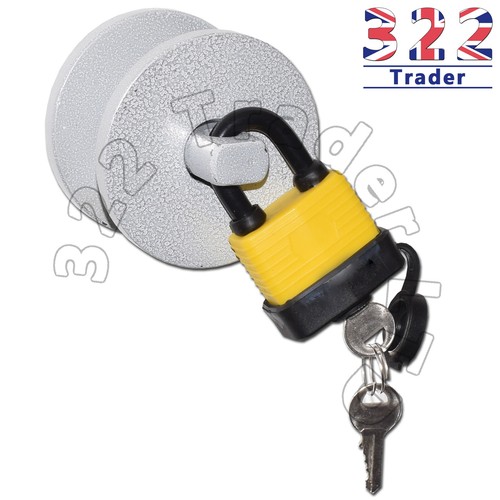 Trailer Ring Hitch Towing Lock - Tow Eye Lock - Heavy Duty + Padlock ...