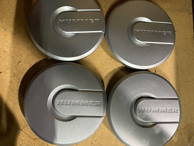 GM OEM Hummer H2 Silver Wheel Covers Hub Center Caps Set Of 4. (A9) | eBay
