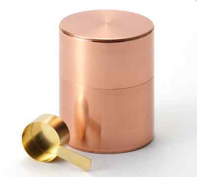 Japanese Handicraft Airtight Copper Caddy for Ground Coffee from ...