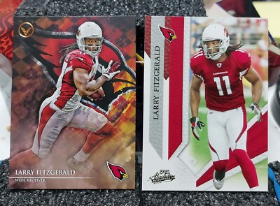 2014 Topps Valor Larry Fitzgerald Arizona Cardinals and '08 Absolute ...