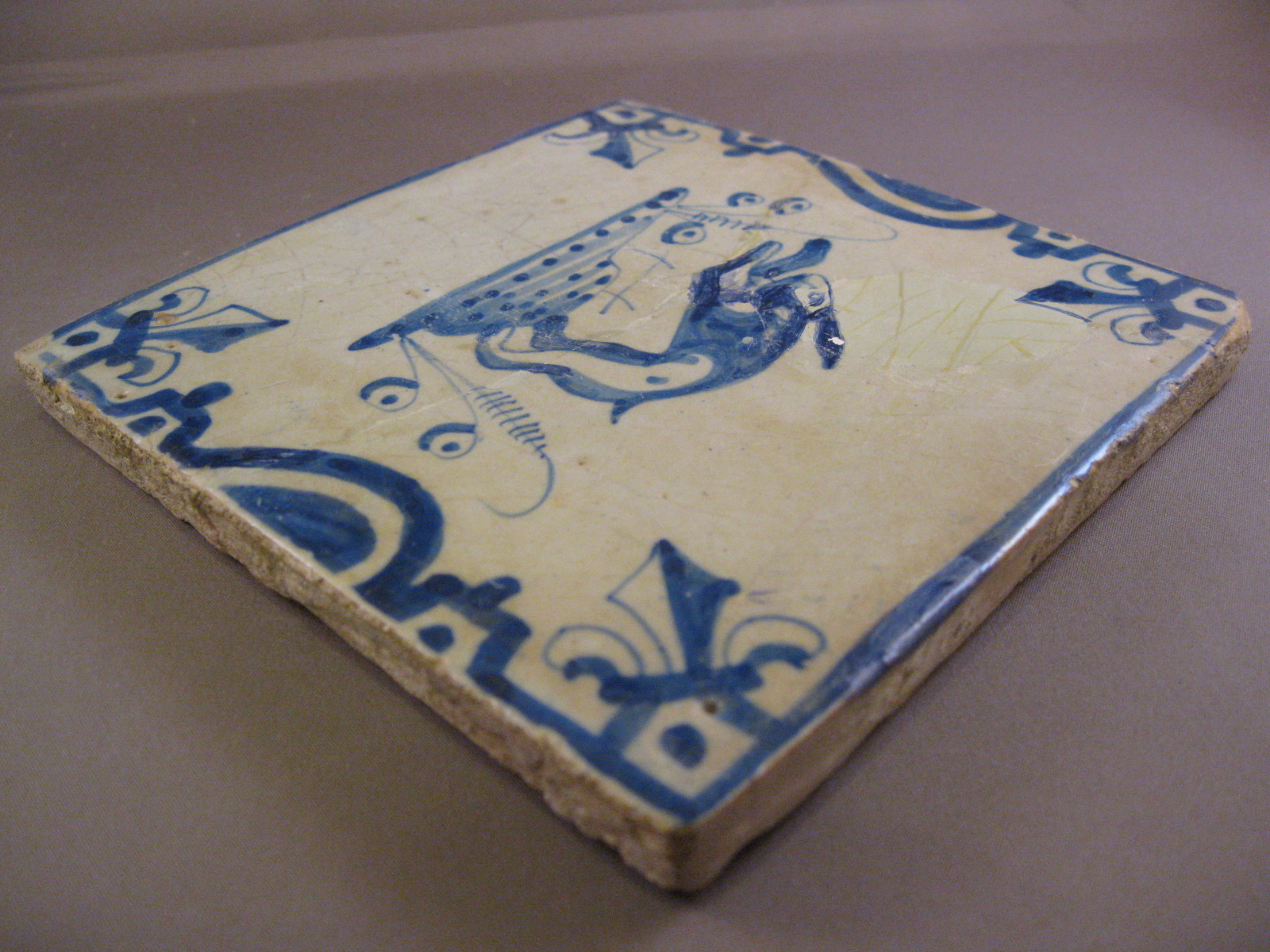 Antique Dutch animal tile "hare" rare tiles 17th-c -- free shipping | eBay