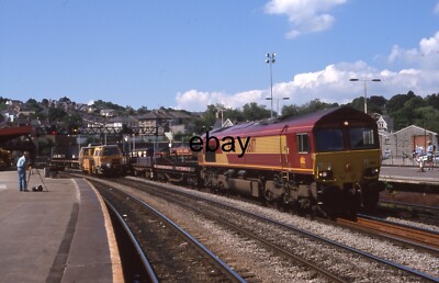35mm Railway Slide- EWS Diesel Electric Loco Class 66. 66117 @ Newport ...