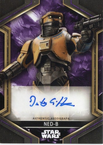 Star Wars Obi-Wan Kenobi PURPLE Auto A-DCE Dustin Ceithamer as Ned-B ...