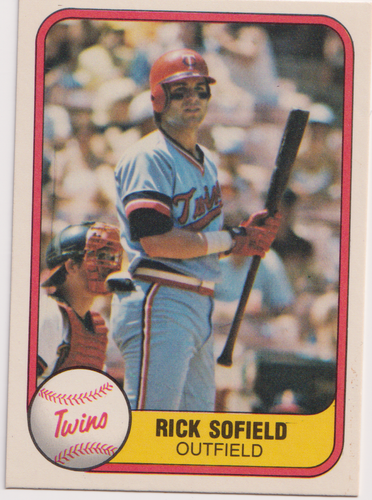 1981 Fleer #563 Rick Sofield Minnesota Twins | eBay