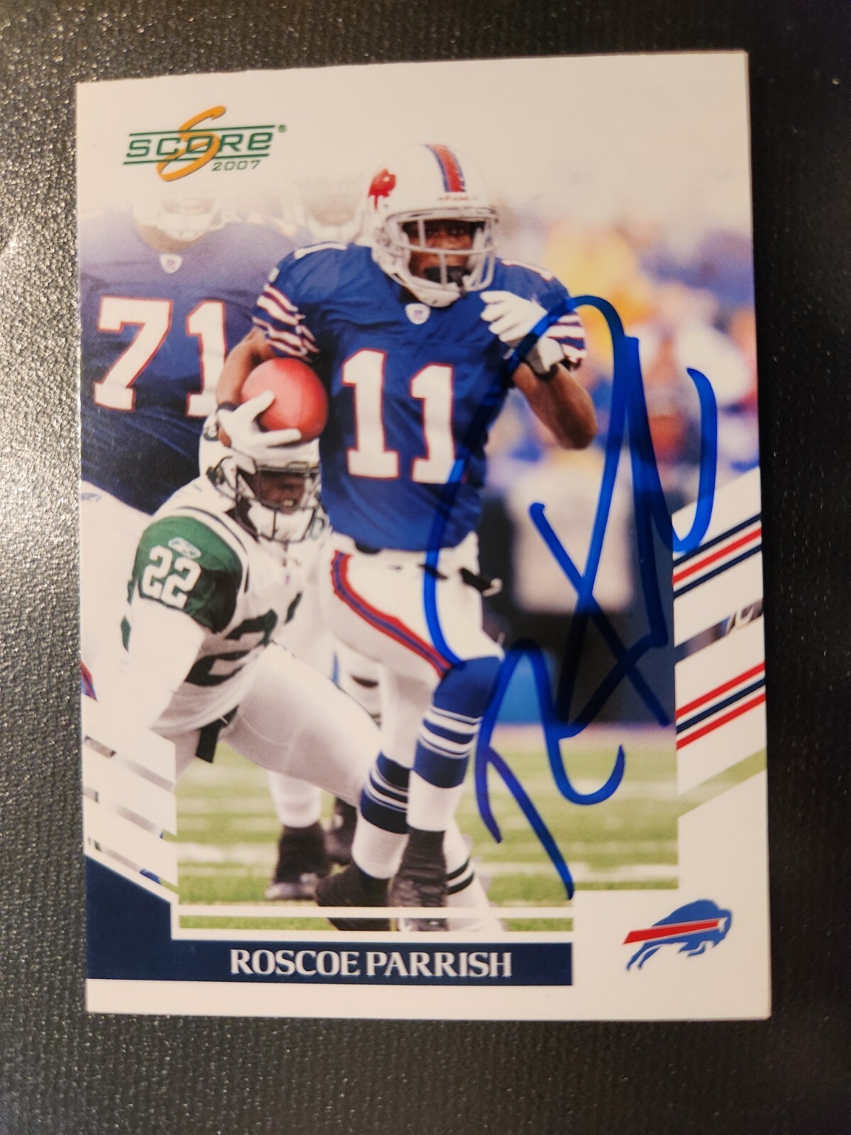 Roscoe Parrish Buffalo Bills 2007 Score #141 Autographed Card | eBay