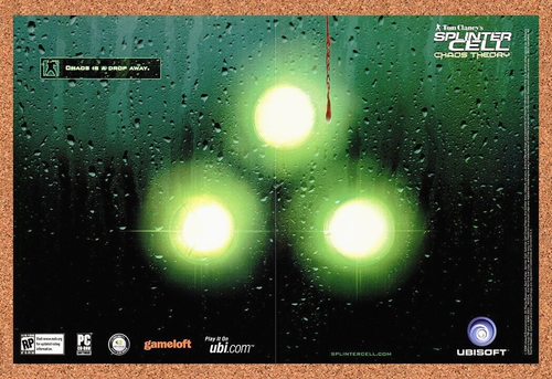 Splinter Cell Chaos Theory PC Original 2005 Ad - Video Game Promo | eBay