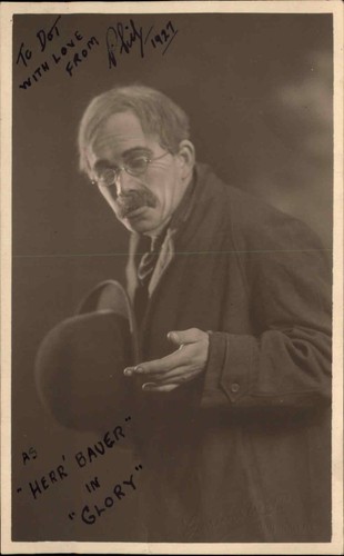 LIVE AUTOGRAPH Phil Stage Actor in Costume "Glory" Antique RPPC Real ...