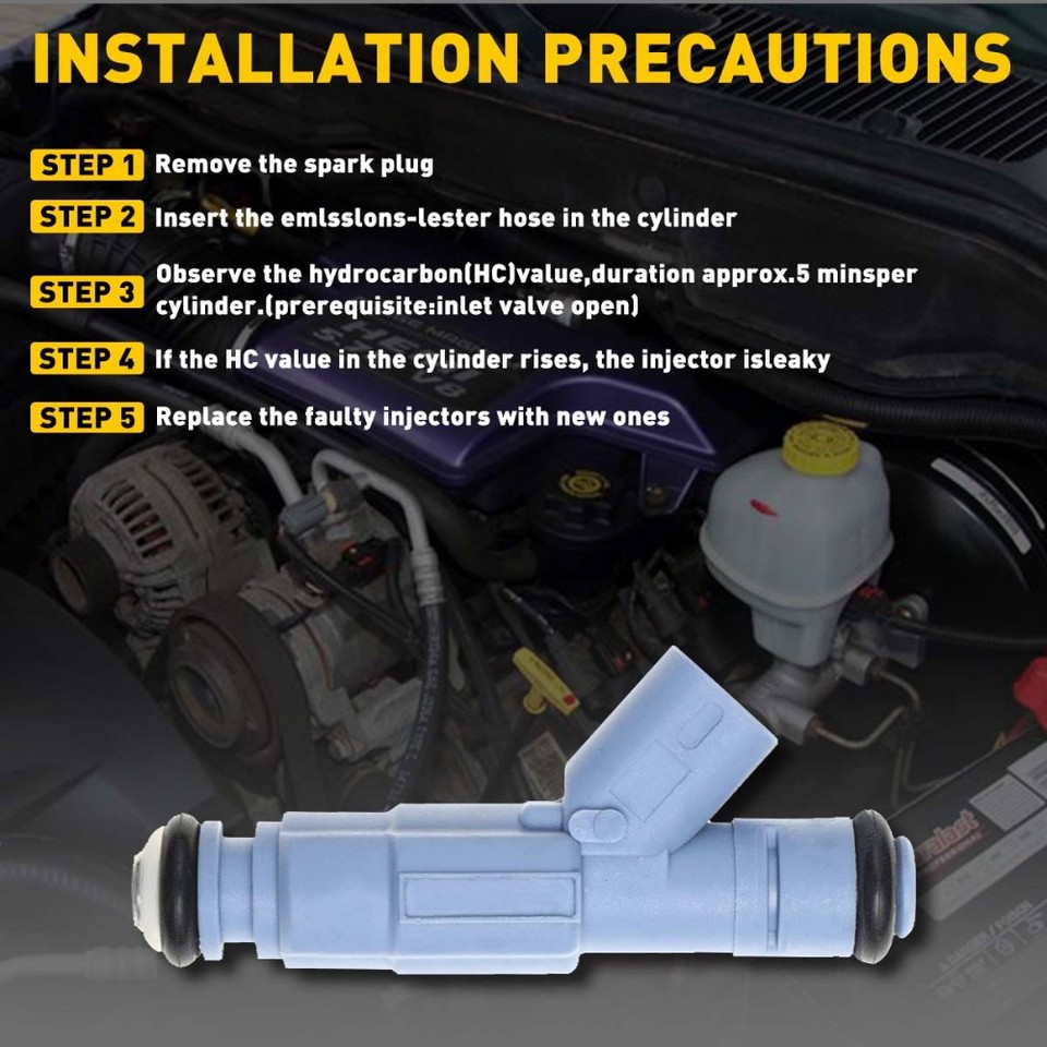 SET of 8 x Upgrade Injectors Fuel For Dodge Ram 1500 4.7l 0280155849 02 ...