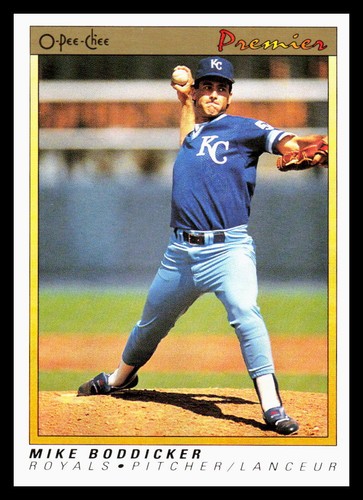 1991 O-Pee-Chee Premier 10 Mike Boddicker Kansas City Royals | eBay