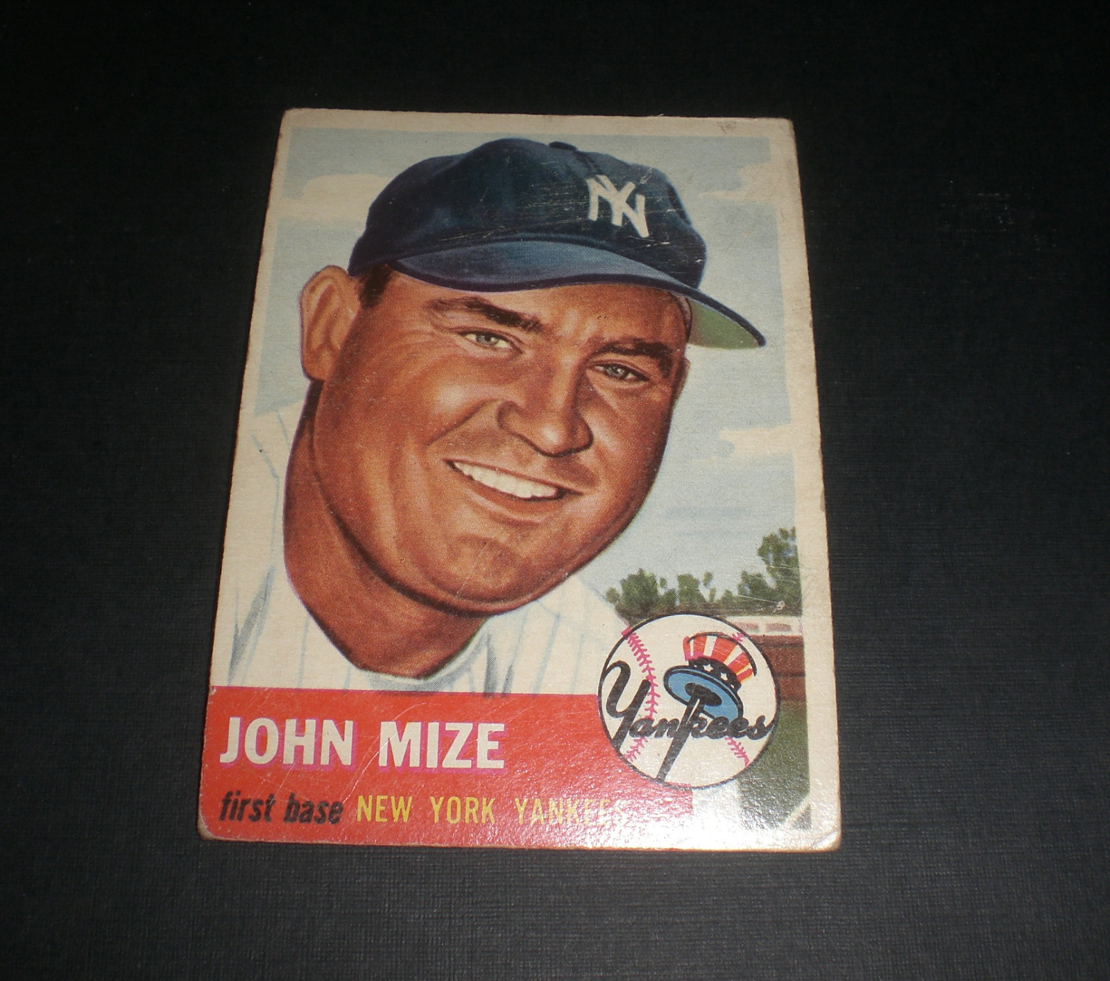 1953 TOPPS YANKEES JOHN MIZE BASEBALL CARD No. 77 | eBay