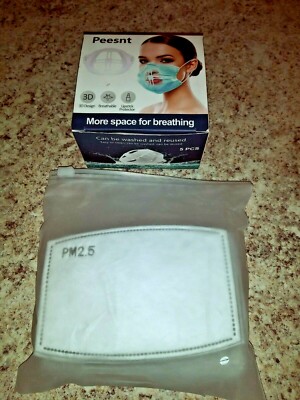 5-Pc Face Mask Bracket 3d Mask Insert Guard Inner Support w/ 5 charcoal ...