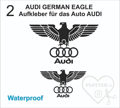 AUDI Eagle German Decal Stickers x-2 pcs | eBay
