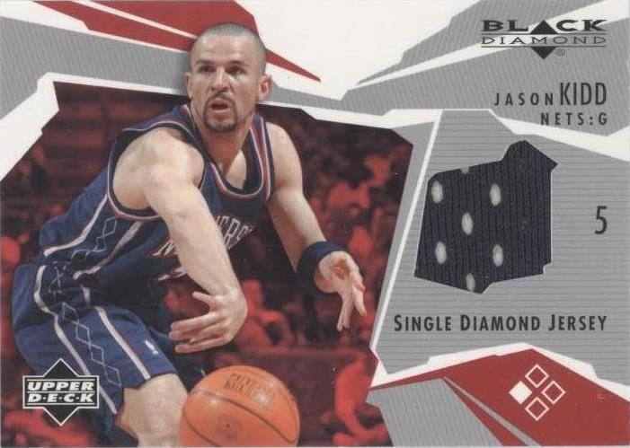 2003-04 Upper Deck Black Diamond - Diamond Jersey Jason Kidd #BD-JK ...