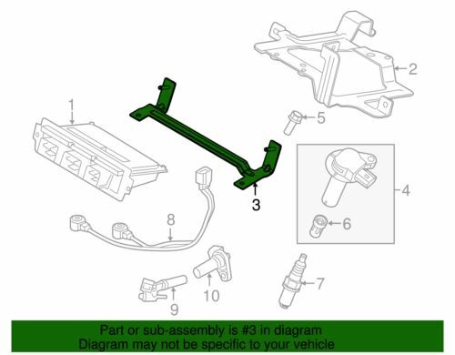 Genuine Ford Engine Control Module Bracket DB5Z-12A659-C | eBay