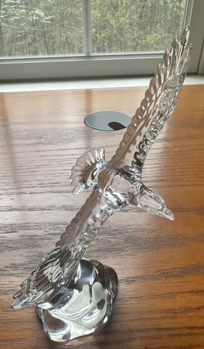 Princess House Wonders Of The Wild Crystal Glass 6"Eagle Figurine In ...