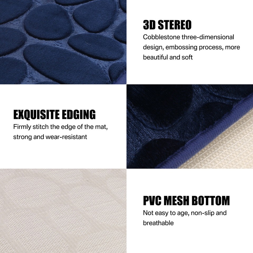 2 Teilig Badteppich Badvorleger Set Badvorleger Teppiche Badematte ...