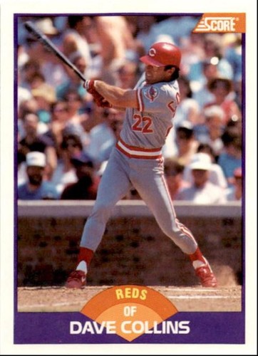1989 Score Baseball Card Dave Collins A Cincinnati Reds #267 | eBay