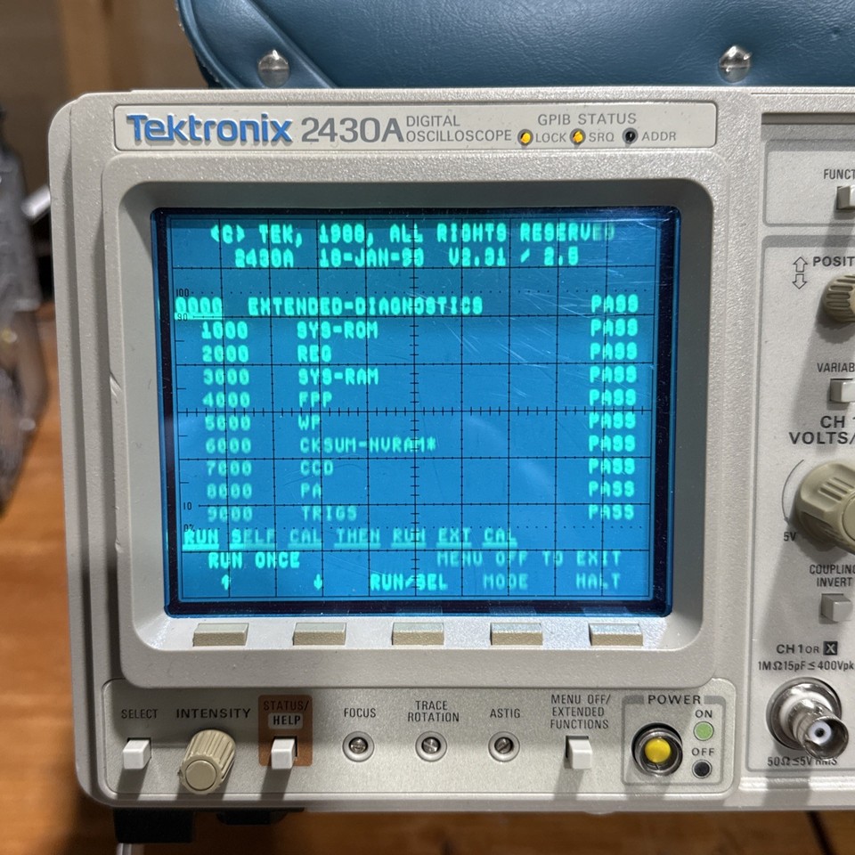 Vintage Tektronix 2430A Digital Oscilloscope w/ Probes, Cables ...