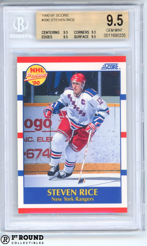 Steven Rice RC BGS 9.5: 1990-91 Score Rookie Card True Gem Mint POP 2 ...