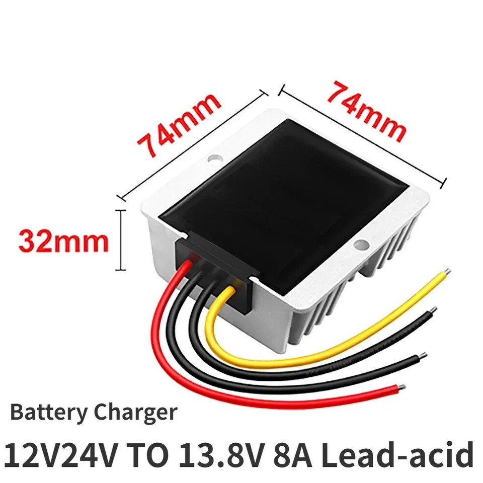 DC-DC 12V 24V to 13.8V 12.6V 14.5V 5A -15A 12 volt Voltage Stabilizer ...