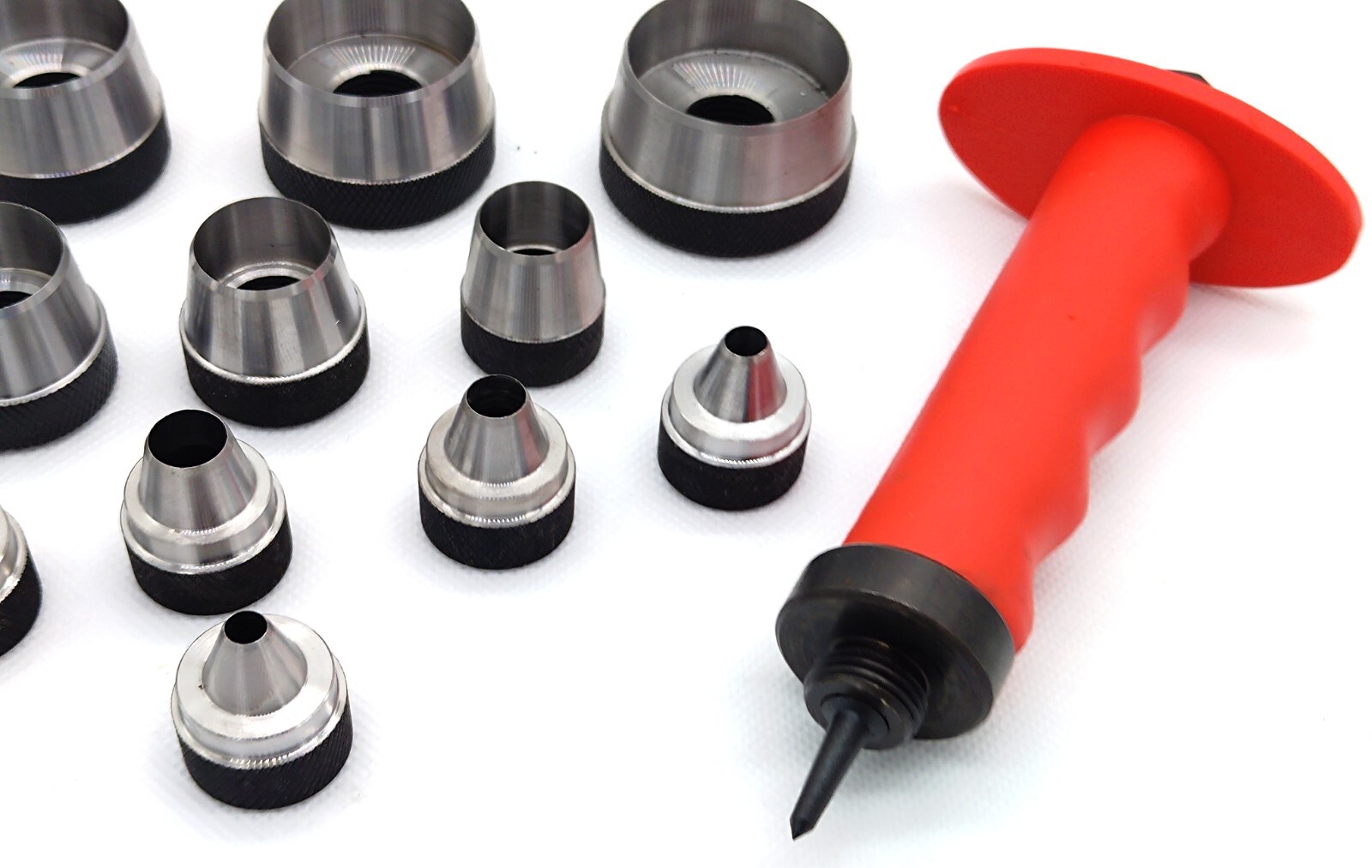 13-in-1 Hollow Punch Set Heavy Duty Gaskets Leather Rubber Hole Case ...