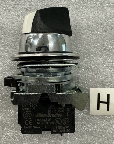 Allen-Bradley Selector switch with Contact, 800F-X10 Ser.A | eBay