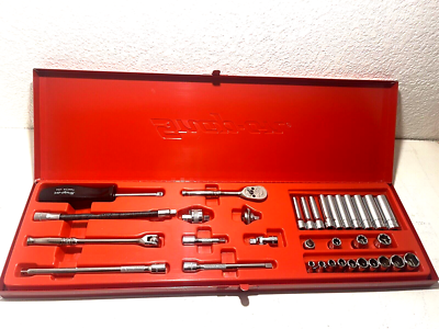 Snap on 34pc. 1/4 Drive, 6 point, SAE, General Service Socket Set ...