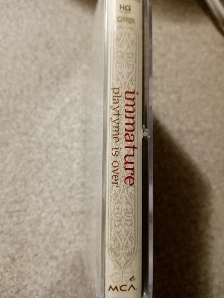 Immature: Playtyme is Over Cassette Tape Brand New Sealed Hyper sticker ...