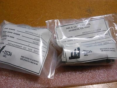 J-TECH CONNECTOR W/CONTACTS & BACKSHELL ASSEMBLY # MS3406DJ18F-1P | eBay