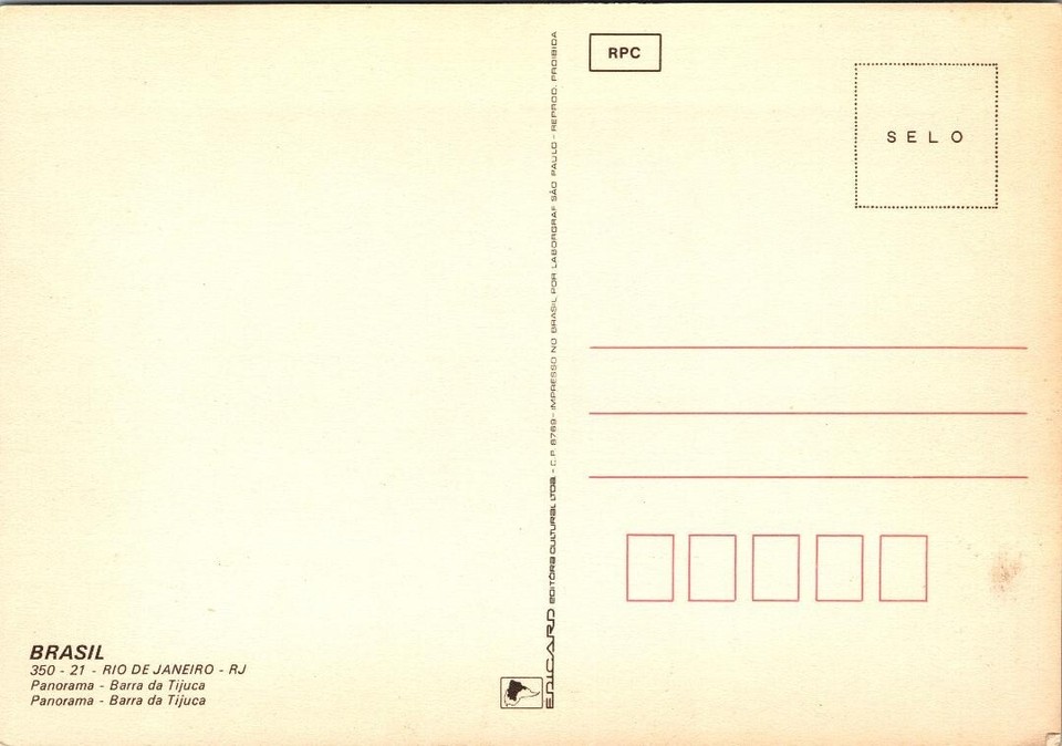 Vintage BRAZIL Postcard - Rio De Janeiro | eBay